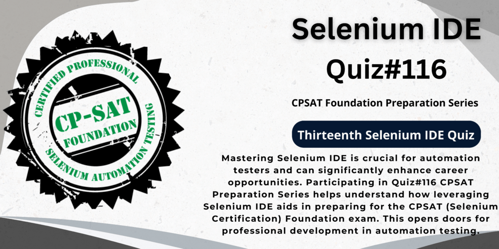 Quiz#116 CPSAT preparation series